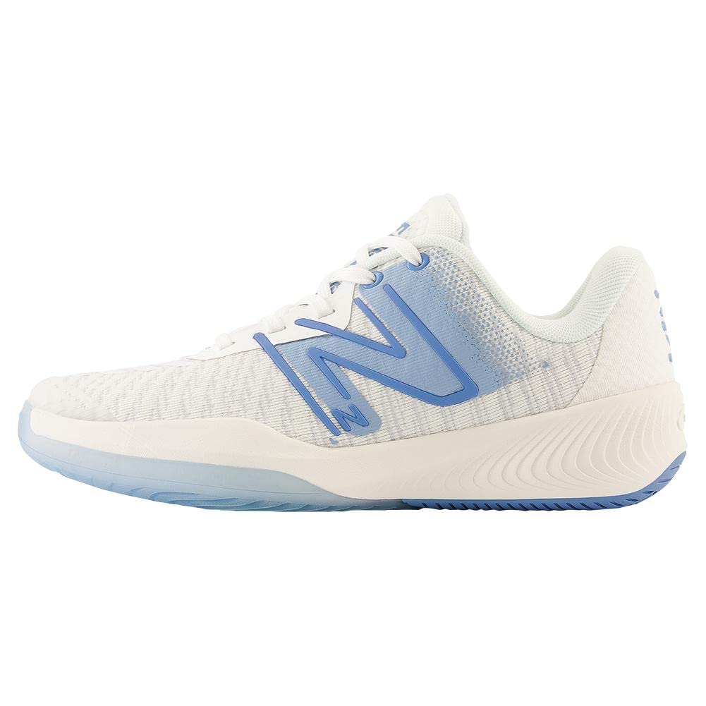 New Balance Women's FuelCell 996 V5 Hard Court Tennis Shoe, White/Navy/Hi-Lite, 8