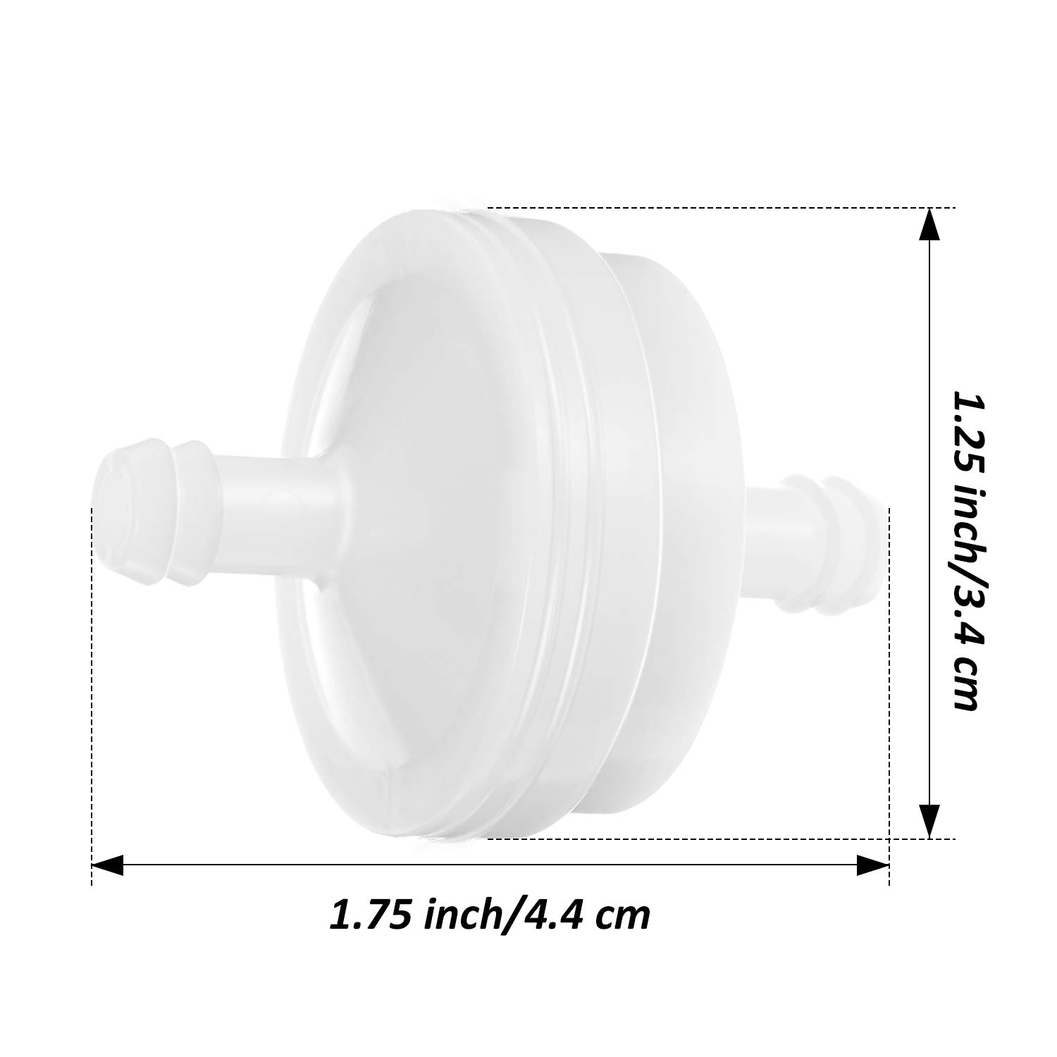 Mudder 3 Pieces 1/4 Inch ID Inline Gas Replacement Fuel Filter Compatible with 394358 4112 5098H 5098K AM38708 Lawn Mower Parts