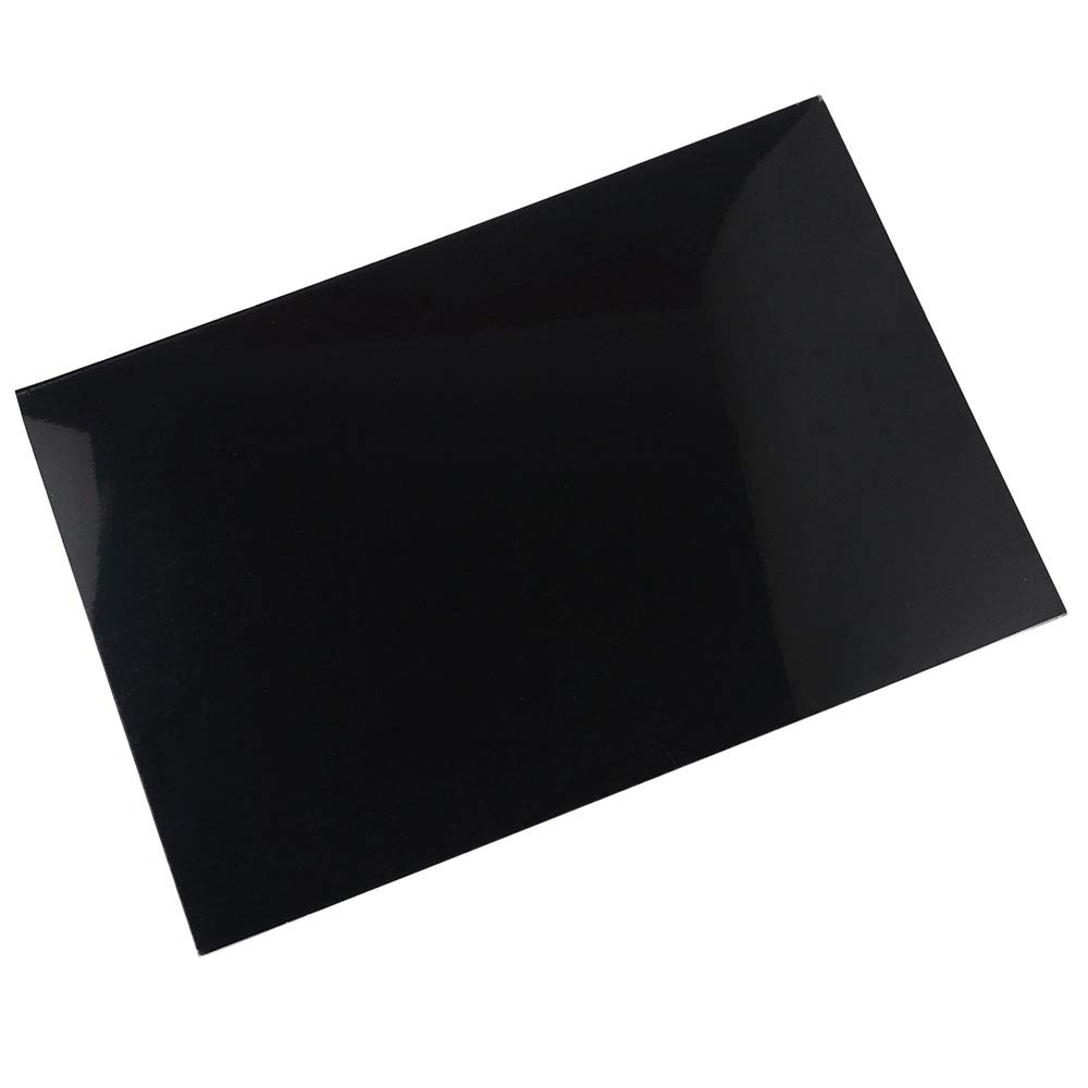 Mr.Power 11.6 x17 Inch Guitar Bass Pickguard Blank Material DIY Sheet Scratch Plate Backplate for Strat Tele Guitar Jazz P Bass (3Ply Black)