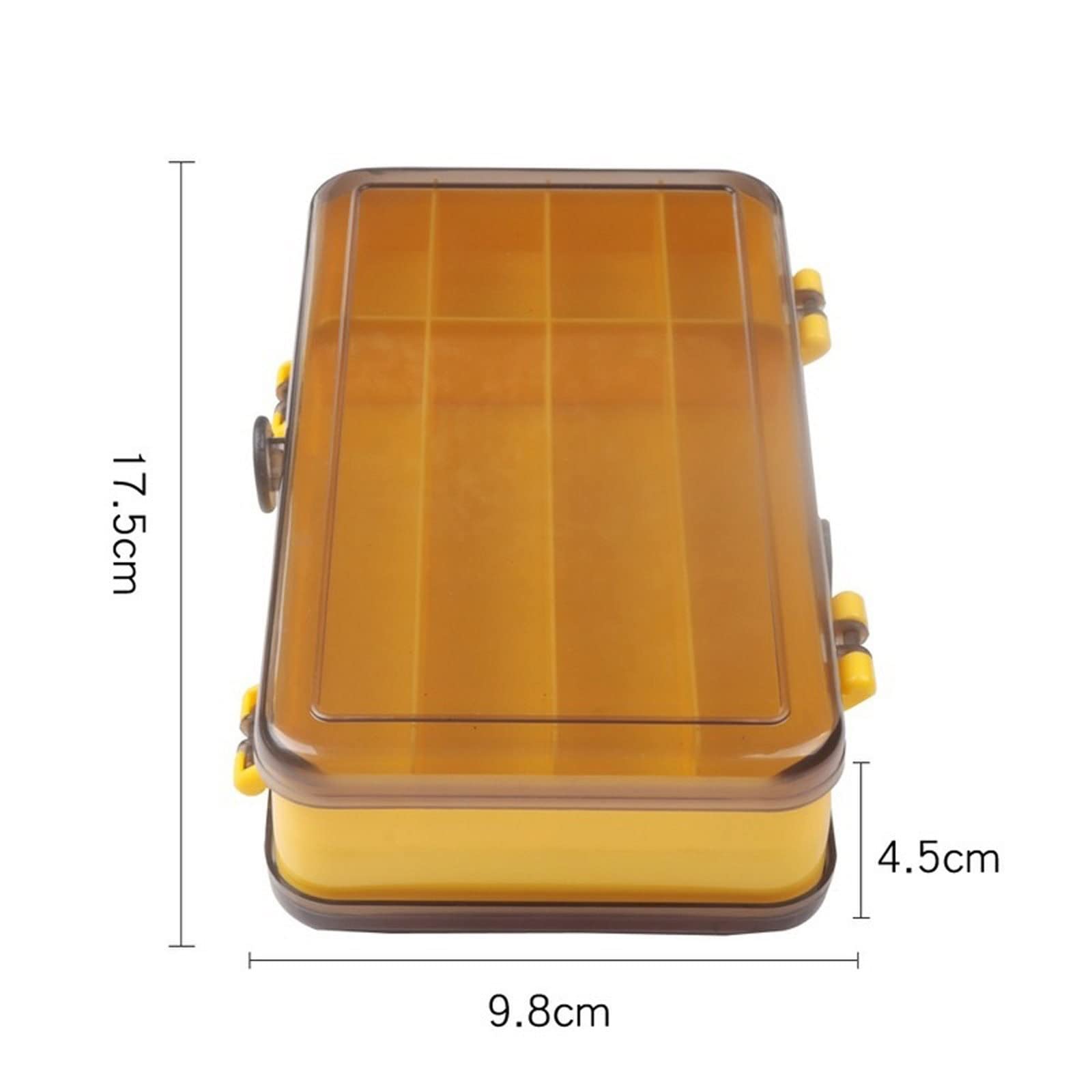 RORUN Portable Tool Box Portable Double-Sided Multifunctional Fishing Storage Box Portable Outdoor Fishing Lure Box Rock Organizer Fish Accessory Box