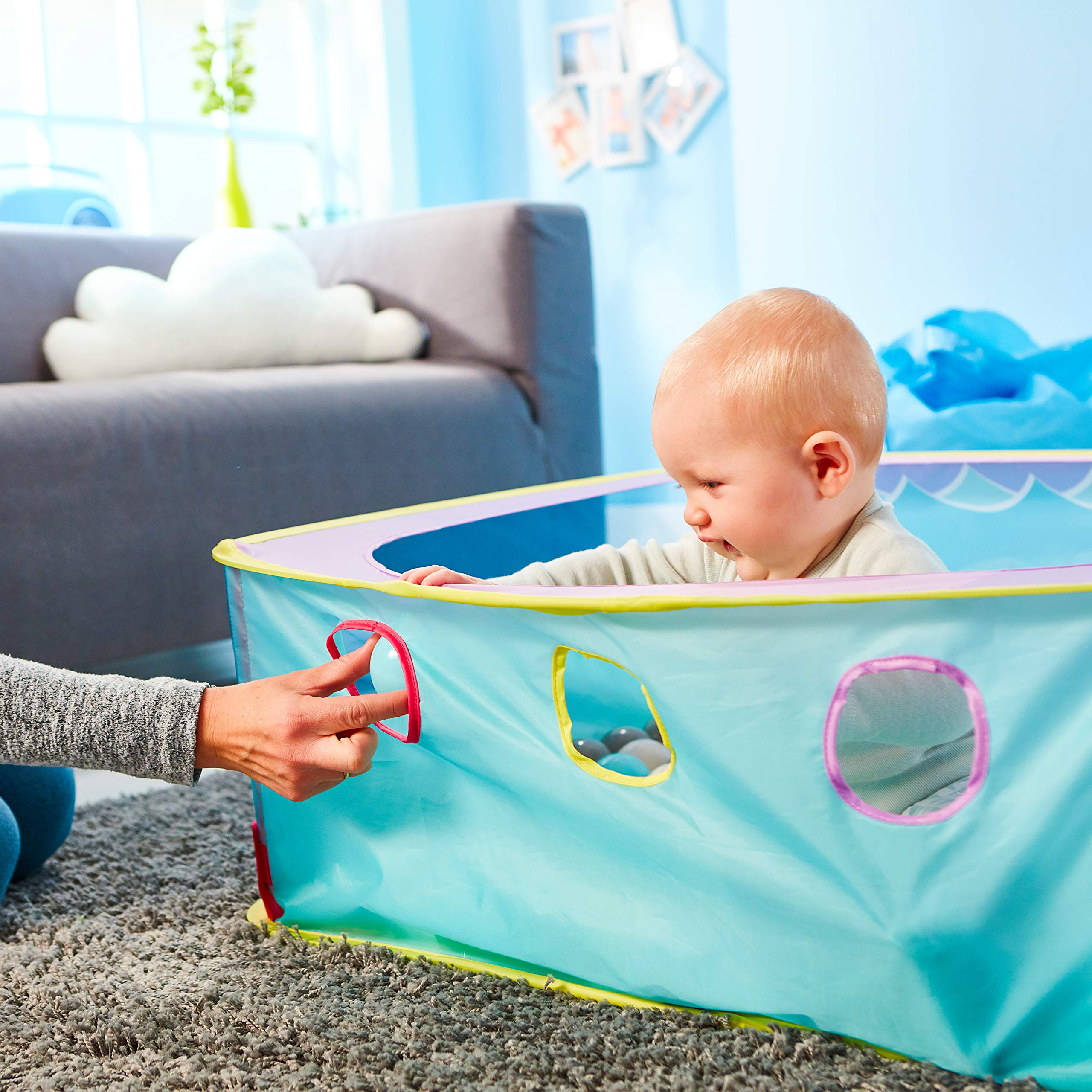 Pop N Fun Sensory Ball Pit - for Ages 6 Months + | Pops Up in Seconds - Creative and Active Play, for Imaginative Kids - Includes 25 Balls