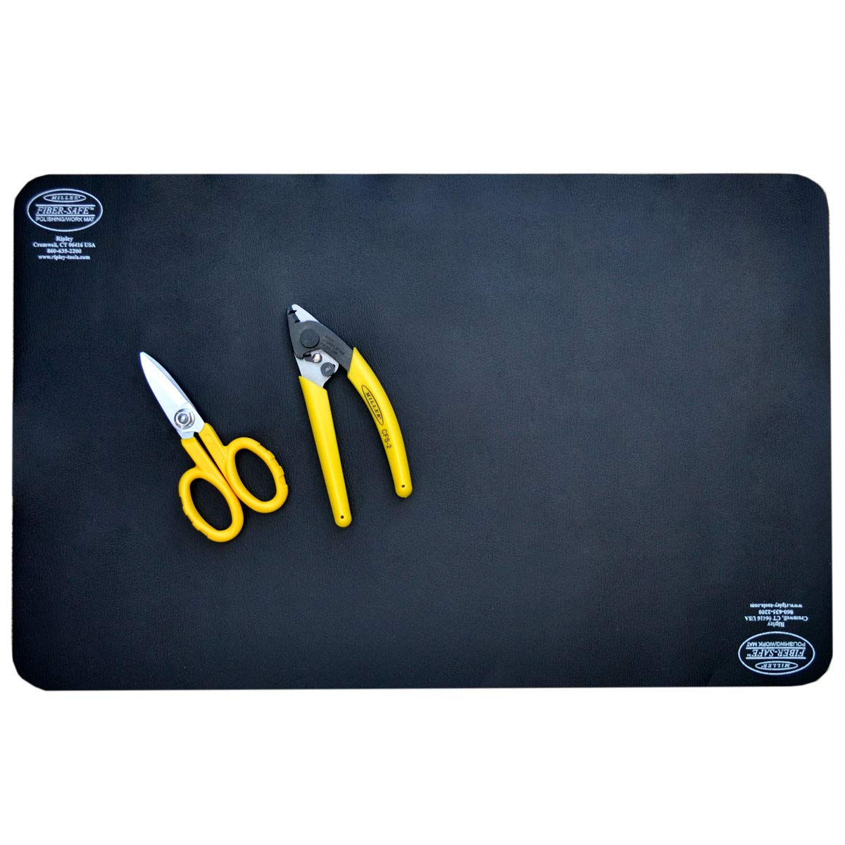 Miller Softy Series Black Anti-Static Polishing Work Mat, Easily Portable Pad for Working Technicians, Electricians, and Installers, 14 Inches x 22 Inches x 0.06 Inches