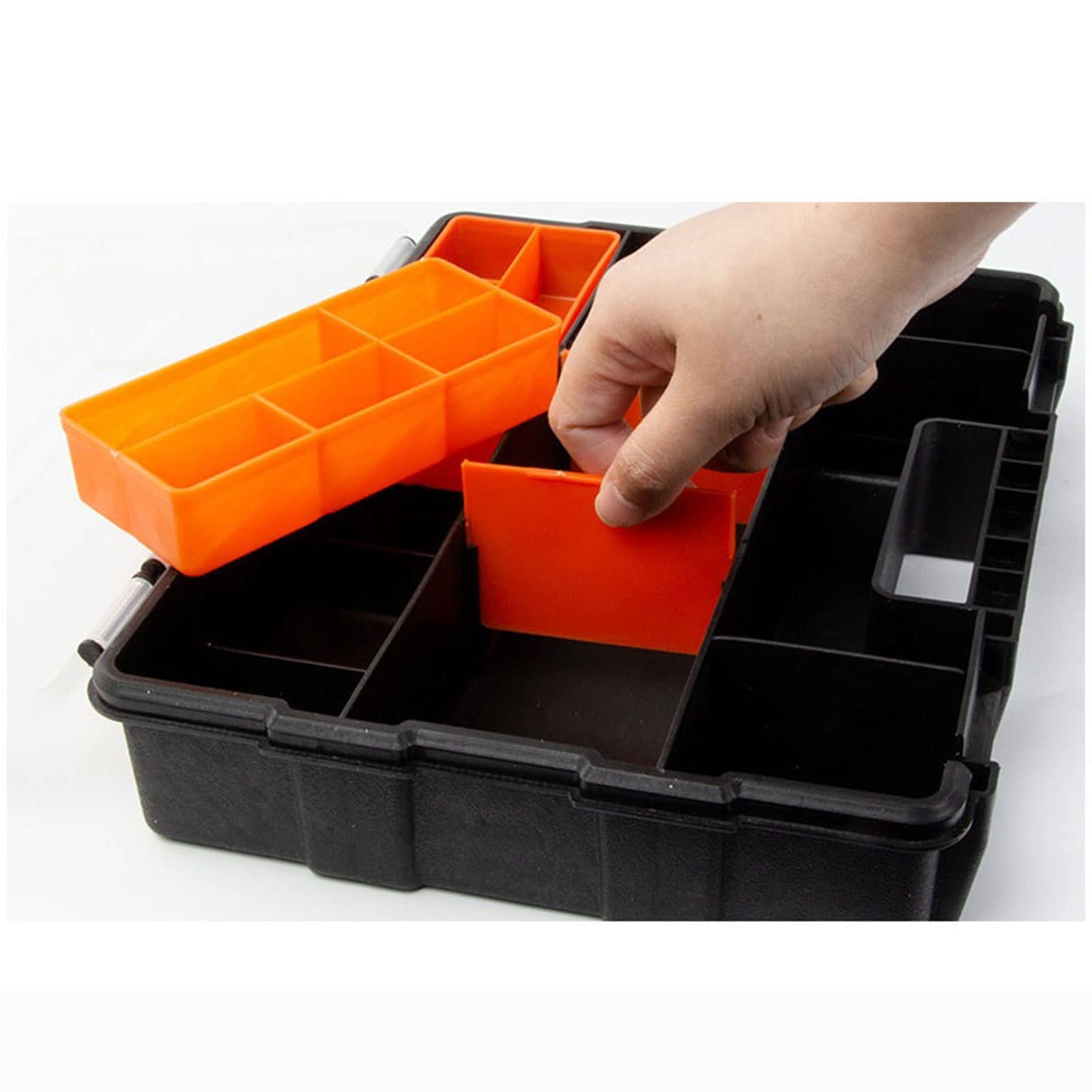 RORUN Portable Tool Box Large Capacity Fishing Tackle Box Fishing Accessories Tool Storage Box Fish Hook Lure Bait Box Fishing Supplies