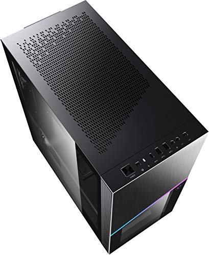 MSI MPG Series SEKIRA 100R, Premium Mid-Tower Gaming PC Case: Tempered Glass Side Panel, Liquid Cooling Support up to 360mm Radiator, Two-Tone Design