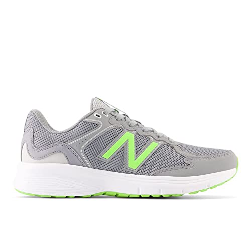 New Balance Men's 460 V3 Running Shoe, Steel/Pixel Green/Light Aluminum, 8.5