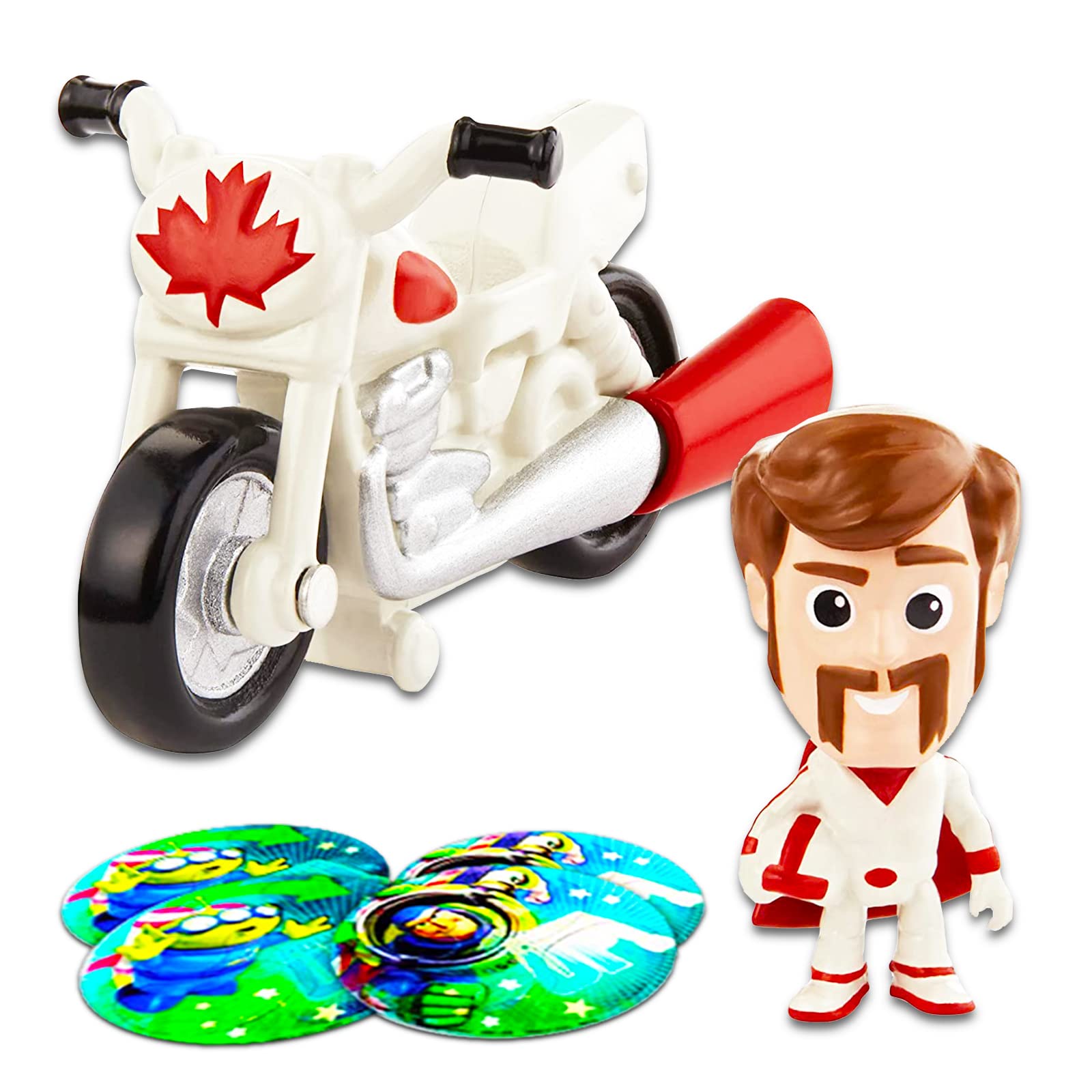 Toy Story Duke Caboom Action Figure Set - Bundle with Duke Caboom Mini Figure with Motorcycle, Buzz Lightyear Mini Puzzles | Disney Pixar Toy Story 4