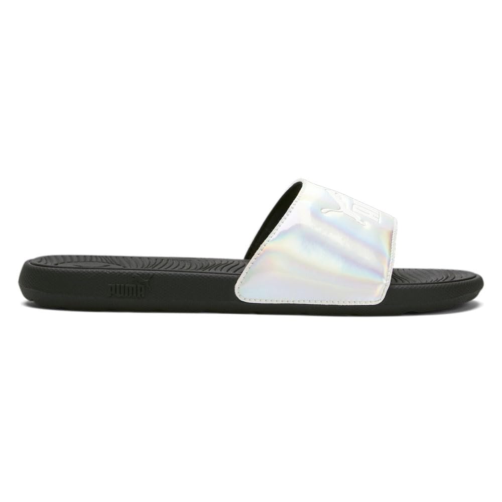 Puma Womens Cool Cat 2.0 Iridescent Slide Athletic Sandals Casual - Silver - Size 8 M