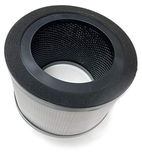 Nispira 3-in-1 True HEPA Carbon Filter Replacement, Compatible with Levoit Vista 200 Air Purifier Vista 200-RF. 3 Packs