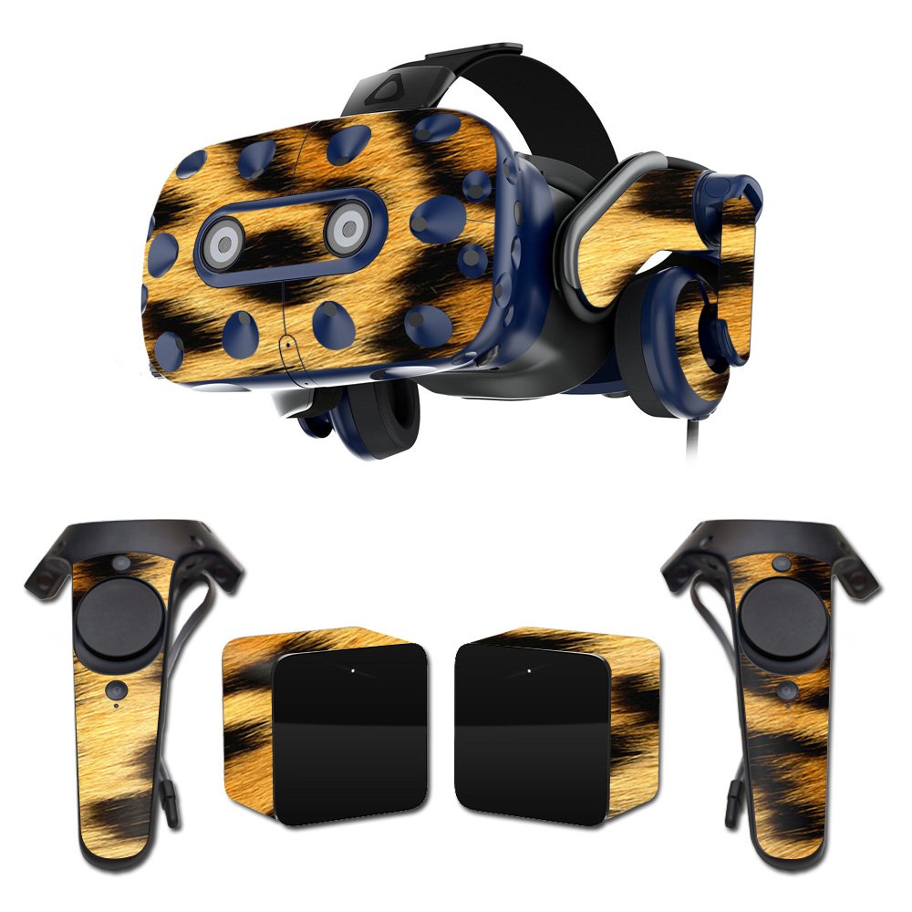 MightySkins Skin Compatible with HTC Vive Pro VR Headset - Cheetah | Protective, Durable, and Unique Vinyl Decal wrap Cover | Easy to Apply, Remove, and Change Styles | Made in The USA