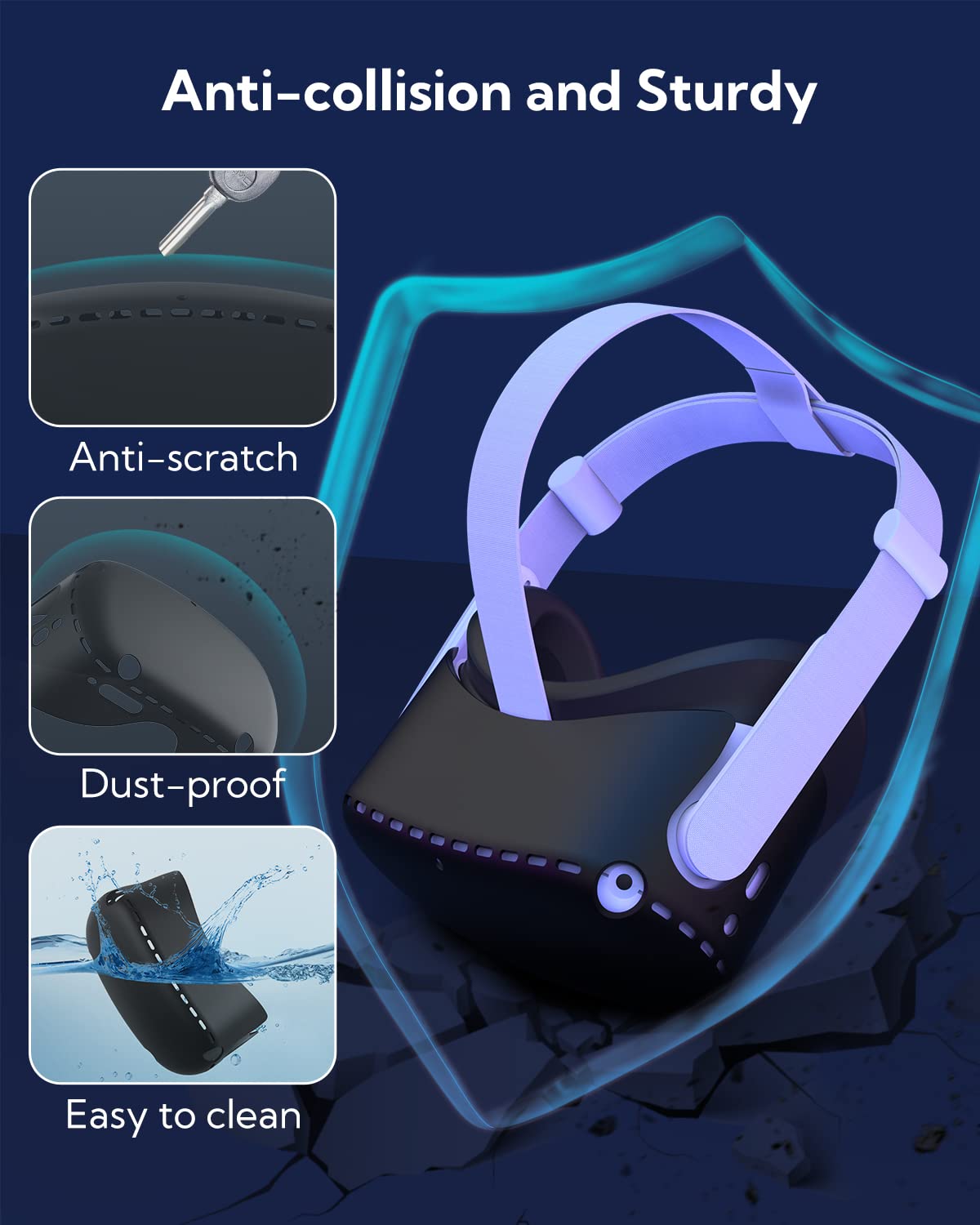 ToyBag Shell Compatible with Oculus Quest 2, Protective Cover for Quest 2 Anti-Scratch，Dust Proof，Water Proof，Compatible with Oculus Queat 2 Accessories