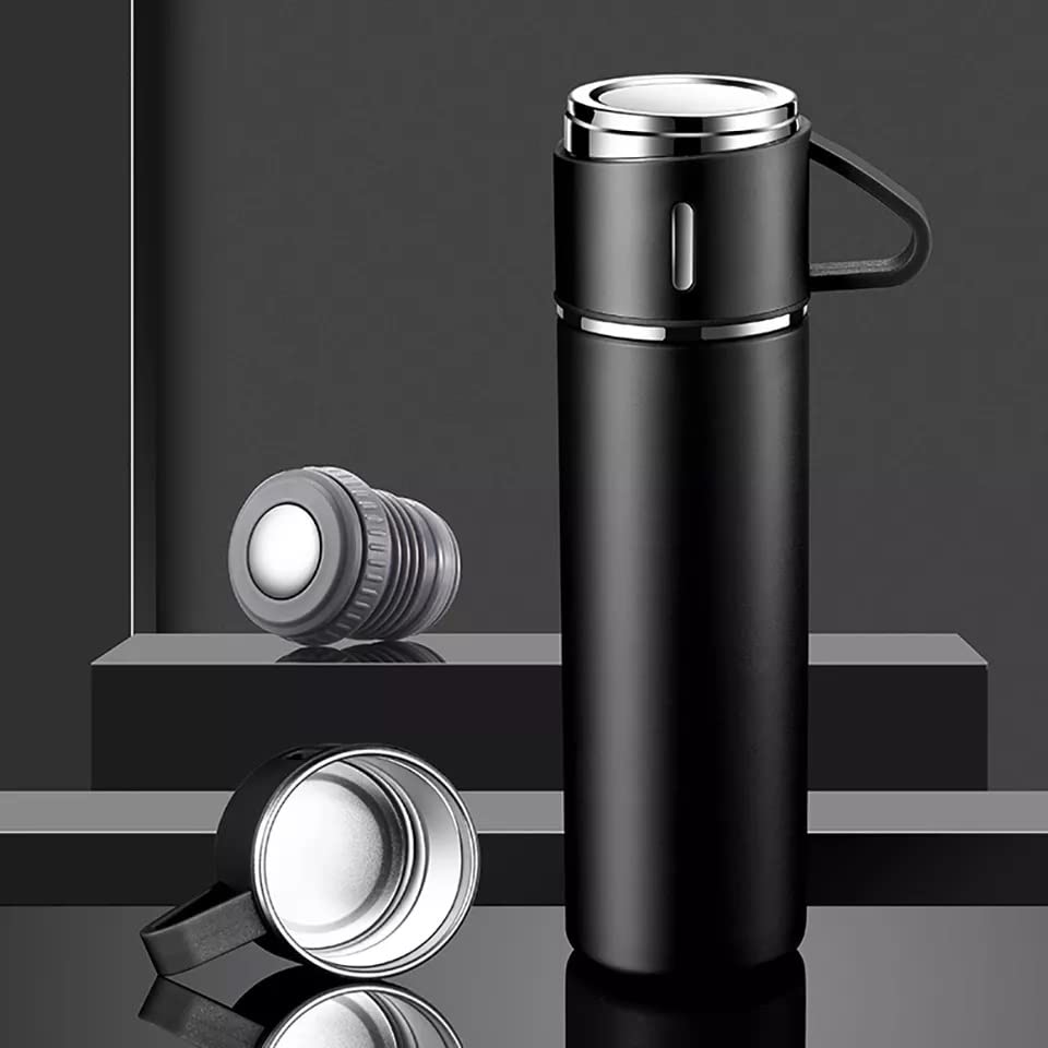Thermos Set Stainless Steel Vacuum Flask 0.5L 2022New Model with 3 Cups