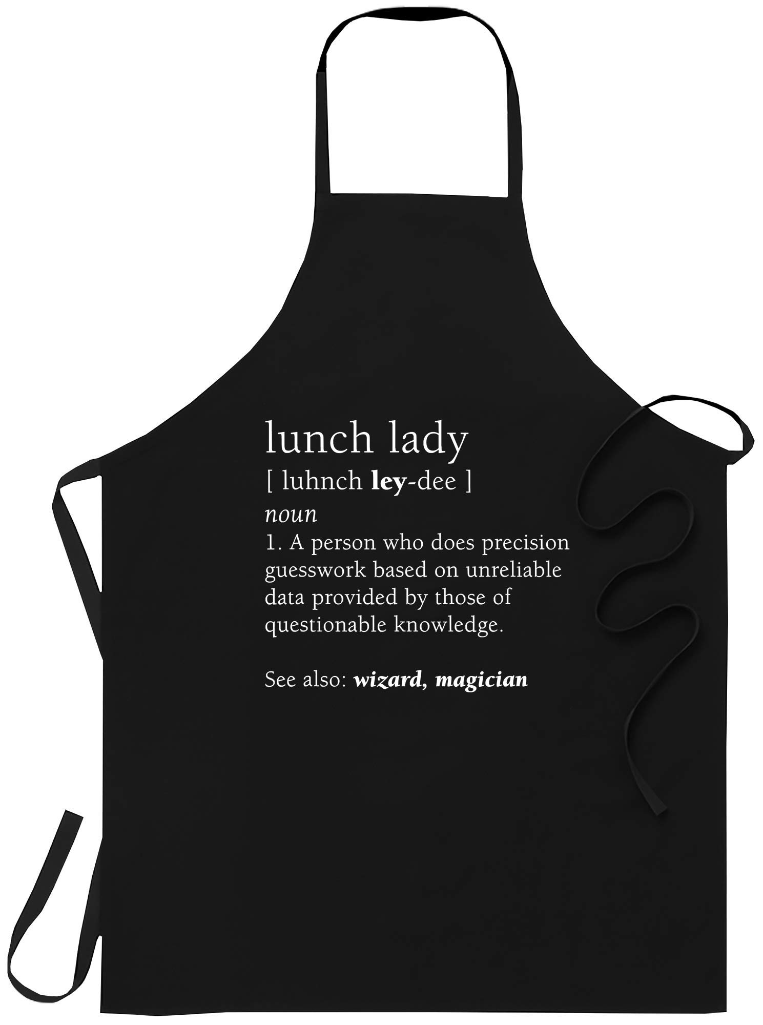 SumoFamily Mouse Pad for Funny Student Apron - Lunch Lady Definition Funny Cute Children Student Meals School Black Black- One Size fits All Mousemat