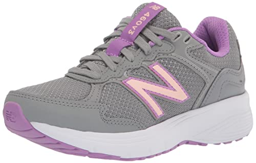 New Balance Women's 460 V3 Running Shoe, Grey/Oyster Pink, 10 Wide