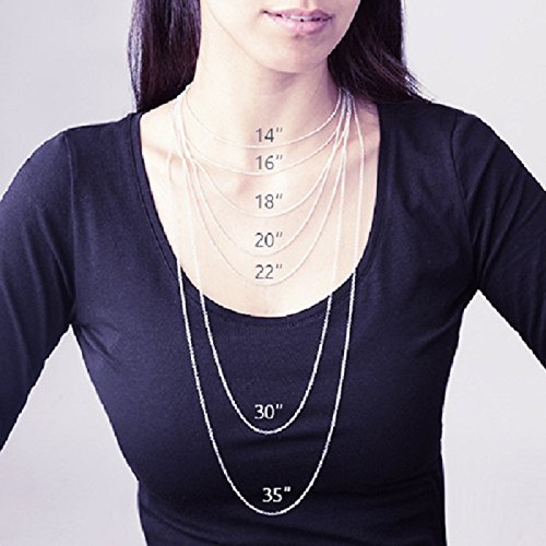 MYKA Personalized Engraved Heart Necklace - Precious Metal Silver 925 Custom Gift Pendant-Valentine's Day Love Jewelry for Her (Sterling Silver 925)