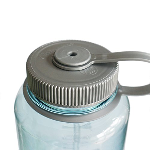 Nalgene Tritan Wide Mouth BPA-Free Water Bottle, Seafoam, 32-Ounces