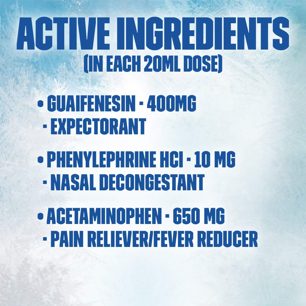 Mucinex Fast-Max Clear & Cool, Severe Congestion & Cough Liquid, 6oz (Pack of 4)