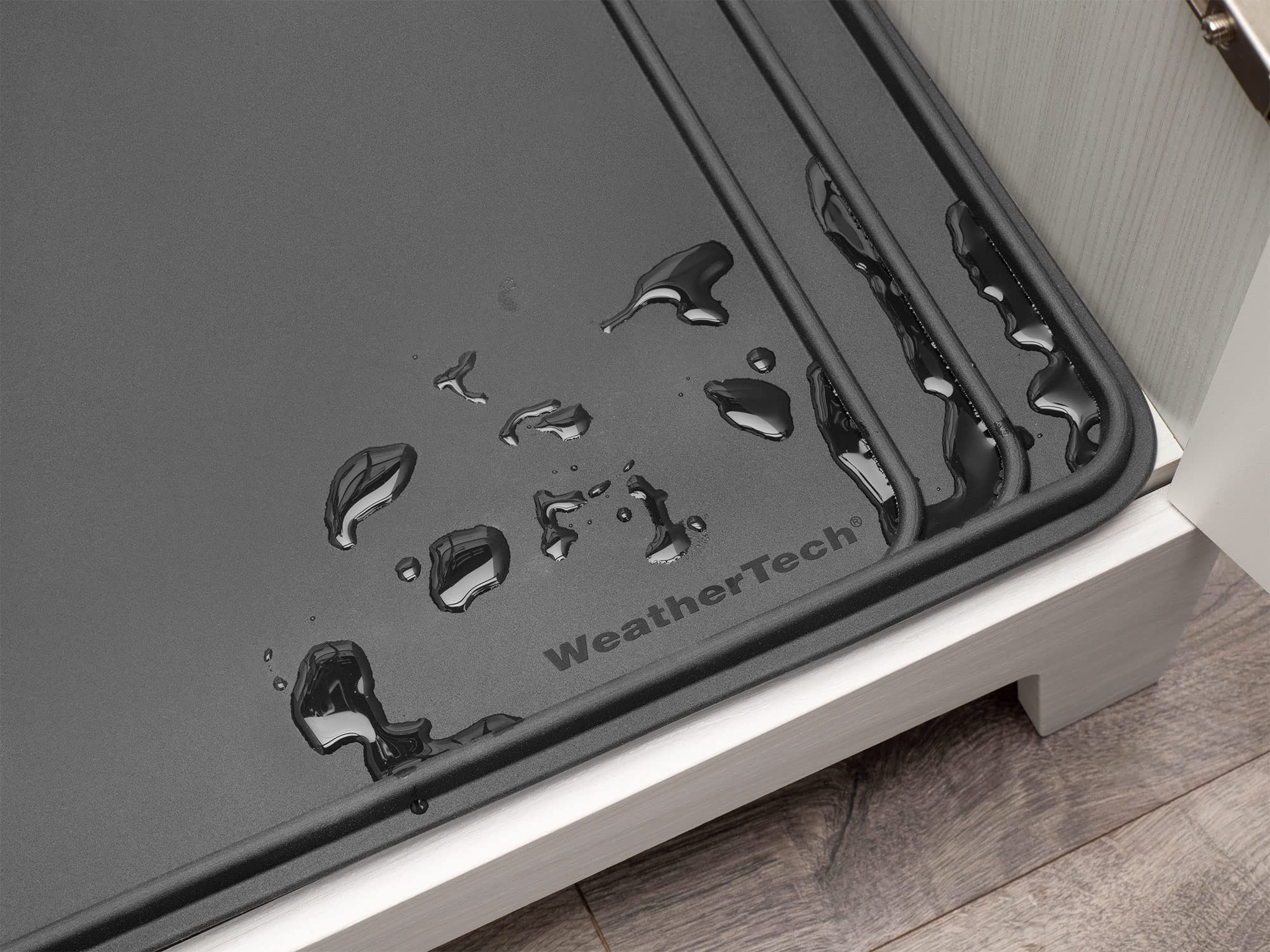 WeatherTech SinkMat – Waterproof Under Sink Liner Mat for Kitchen Bathroom – 46” x 22” Inches - Durable, Flexible Tray – Home undersink Organizer Must Haves, Black