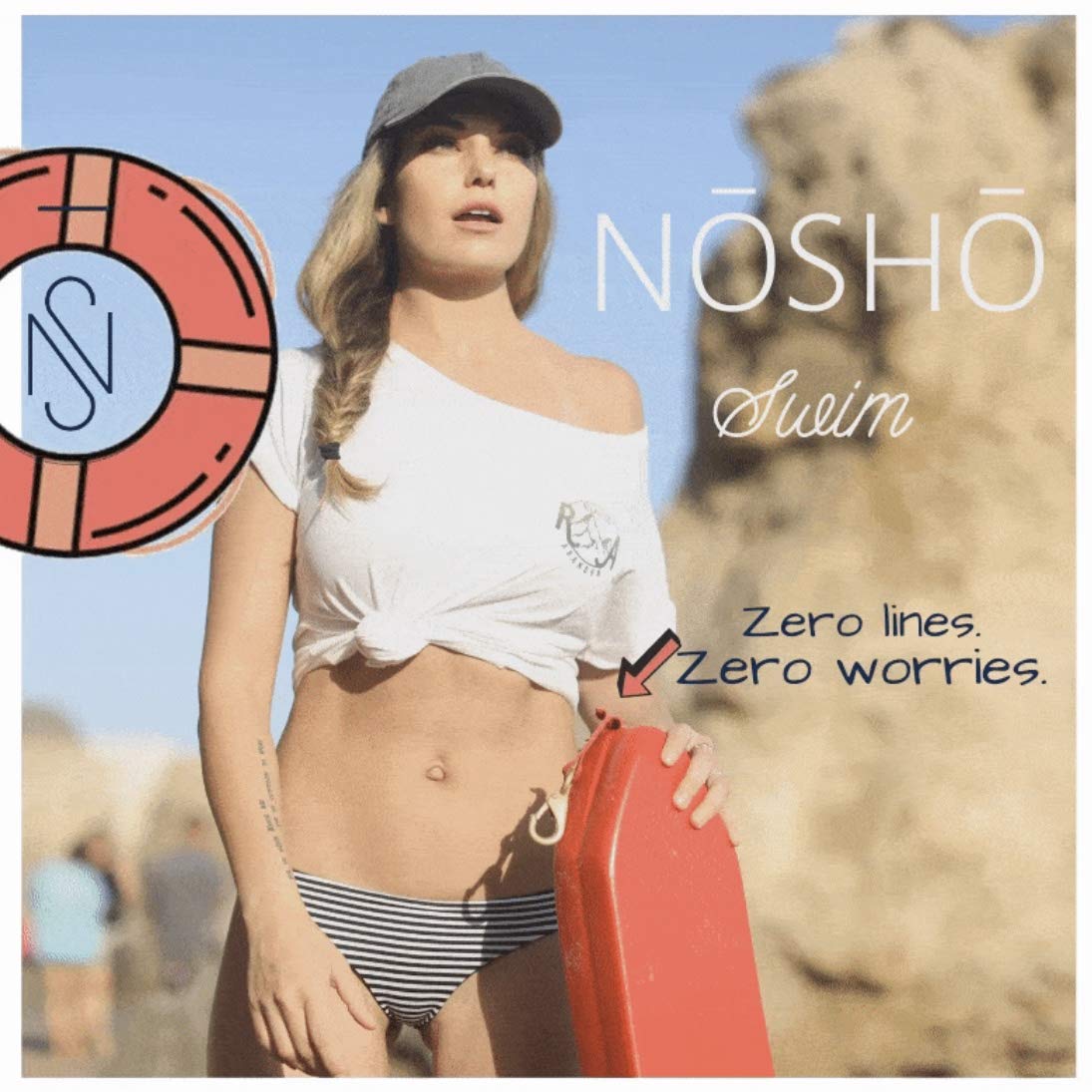 NŌSHŌ Swim Camel Toe Concealer Reusable Invisible Adhesive Silicone for Women Leggings Swimwear Activewear