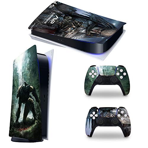 playstation 5 Skin Set – Monster Air War - HD Printing Vinyl Skin Cover Protective for PS5 Console and 2 PS5 Controller ( Only fit PlayStation 5 regular)