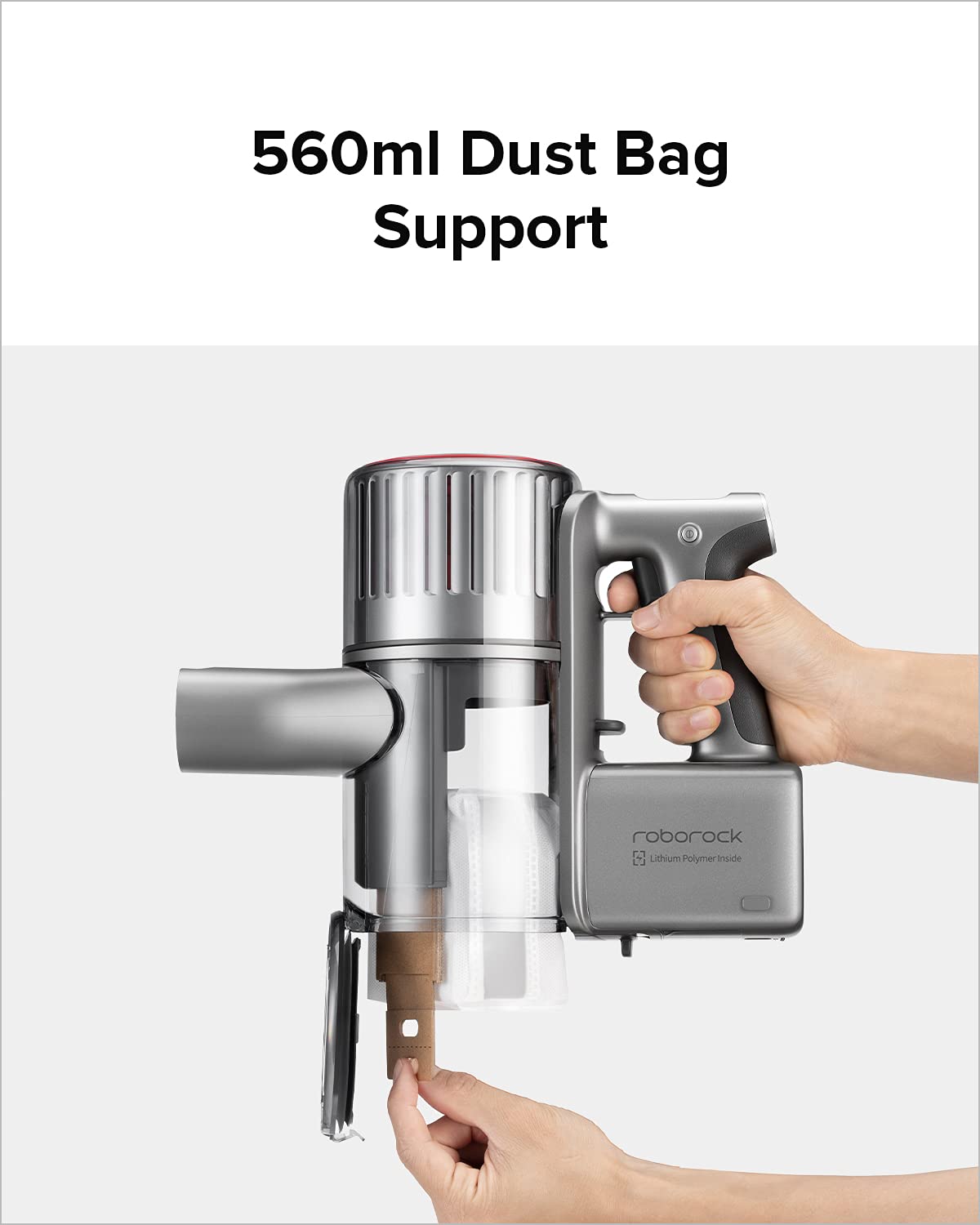 roborock H7 Cordless Stick Vacuum Cleaner, 3 Cleaning Modes, 160AW Constant Suction Power, Lightweight, Flexible MagBase Accessories, Long-Lasting Battery with 2.5H Recharge