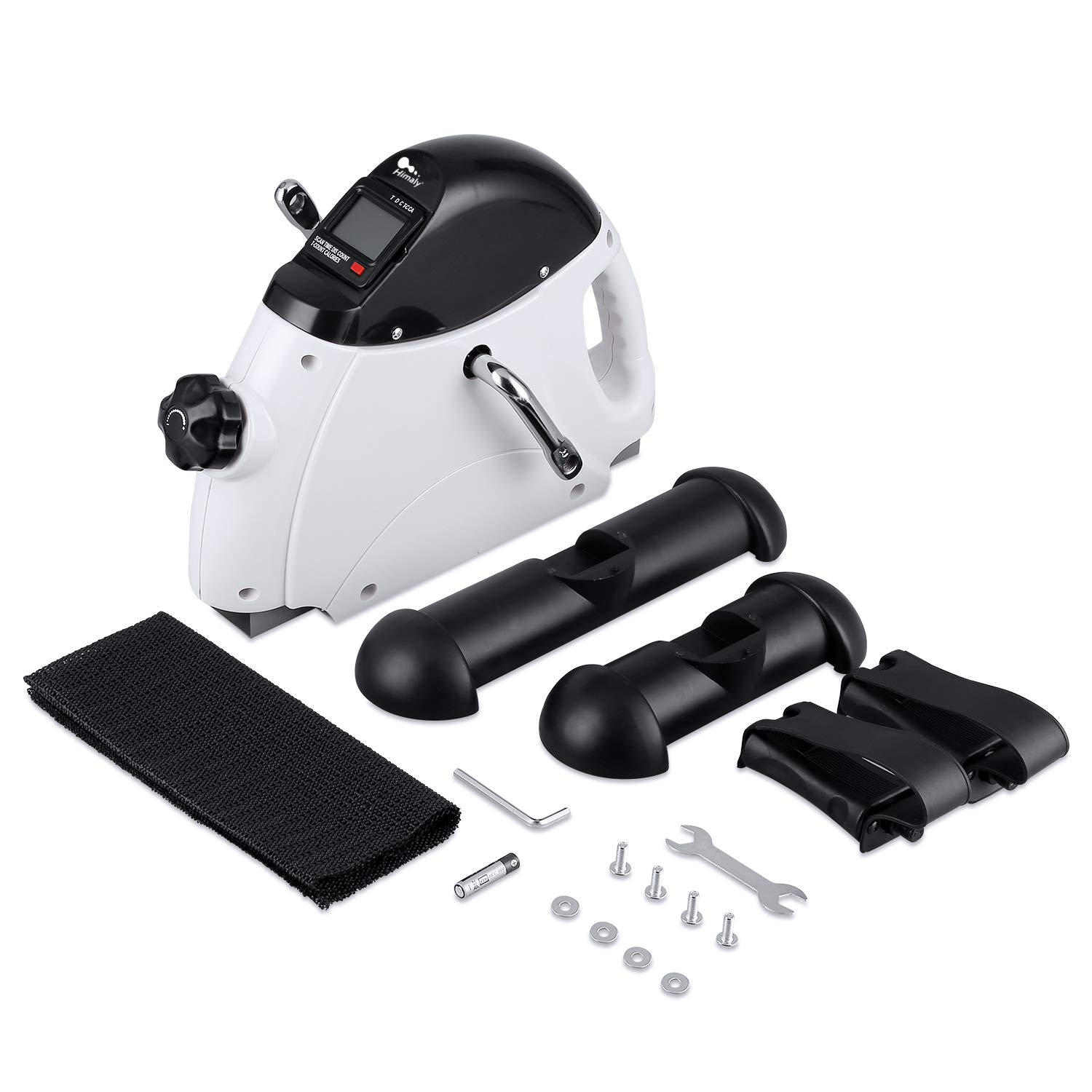 Mini Exercise Bike, Under Desk Bike, Arm & Leg Peddler Machine with LCD Screen Display, Portable Cycle