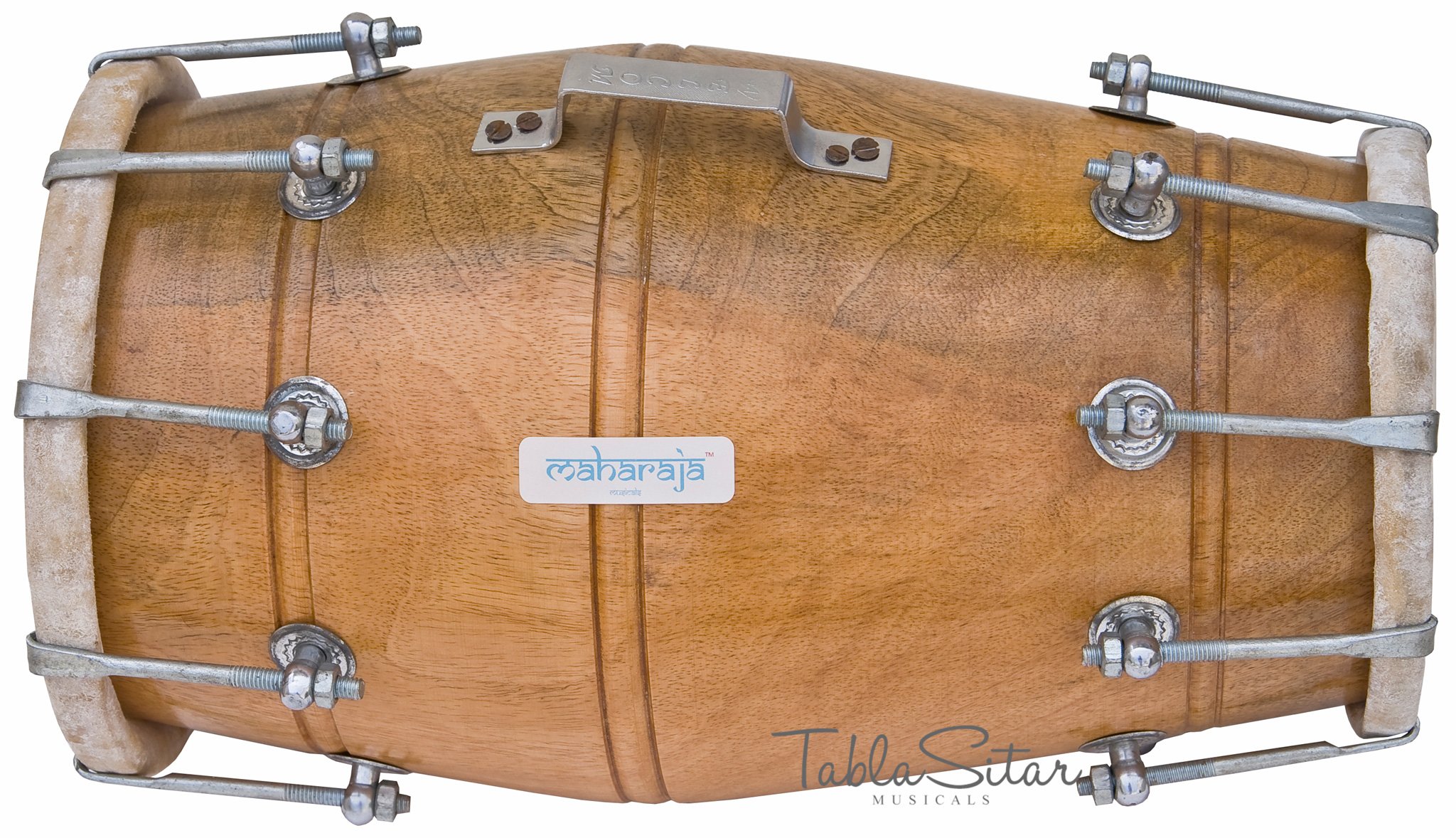 Maharaja Musicals Dholak Drum, Mango Wood, Bolt-tuned, Padded Bag, Spanner, Dholki Musical Instrument (PDI-AJD)