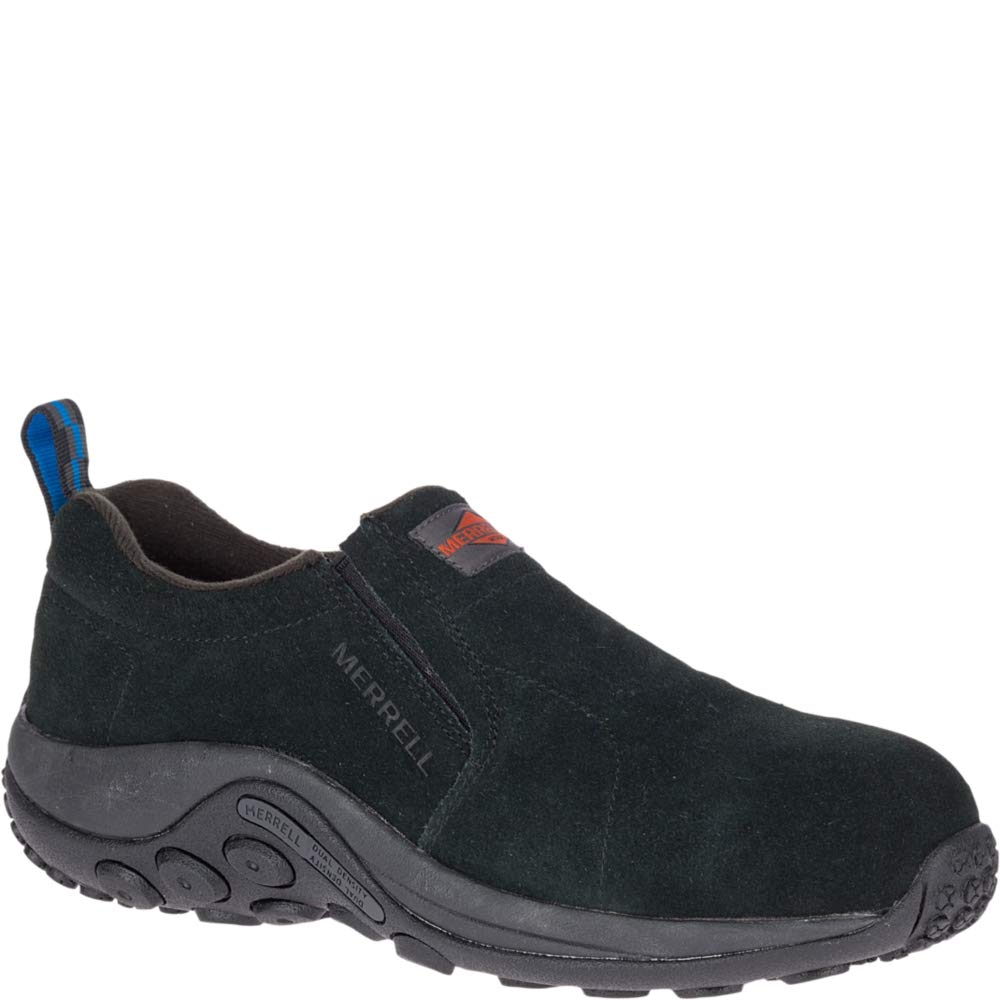 Merrell Men's Jungle Moc Alloy Toe Construction Shoe, Black, 9.5 Wide