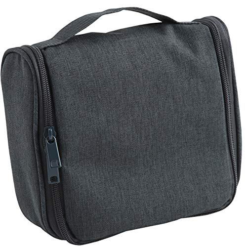 MUJI MoMa Polyester Hanging Toiletries Case, Grey - 16 x 19 x 6 cm