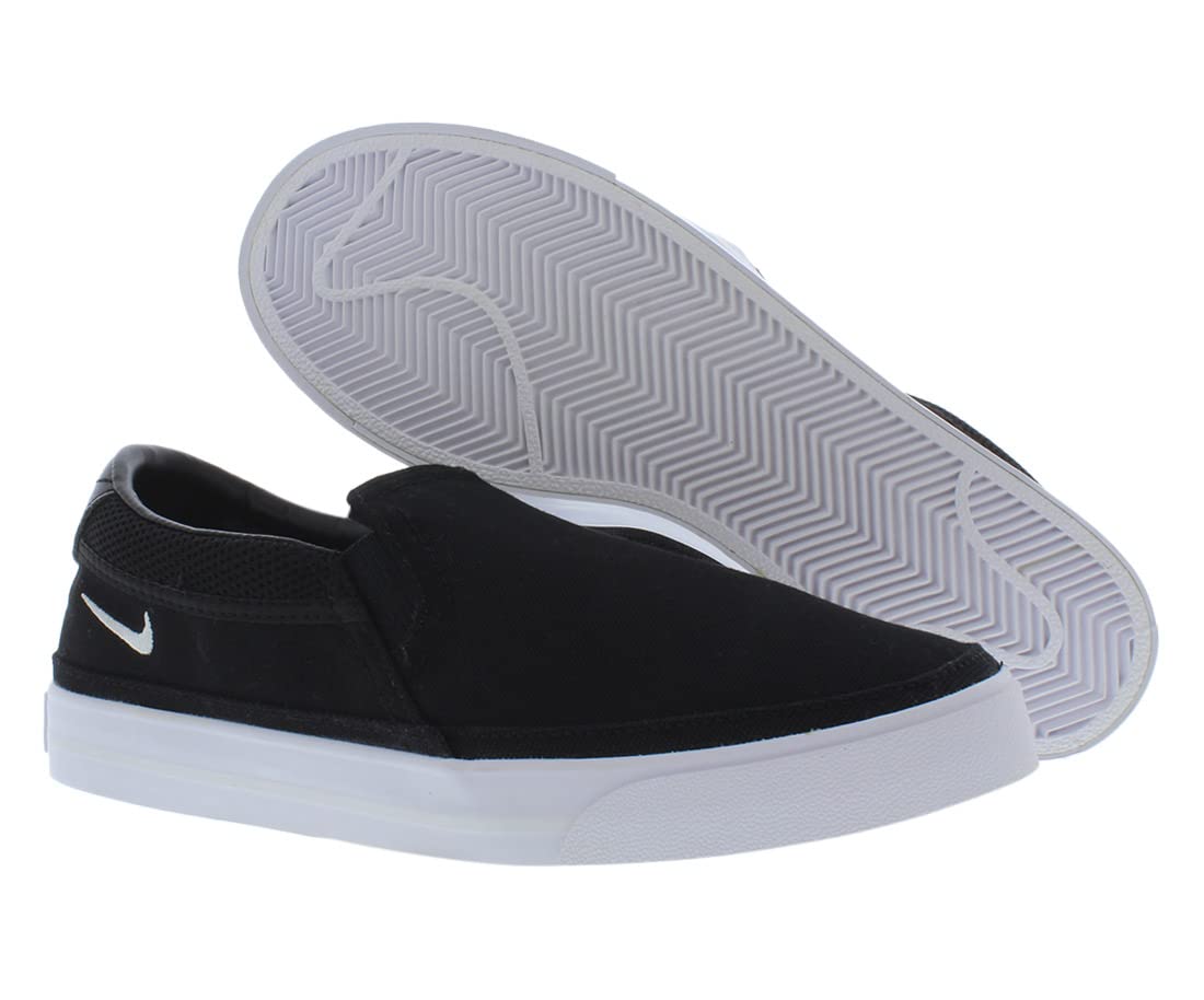 Nike Women's Court Legacy Slip-On's Size 9 Black/White
