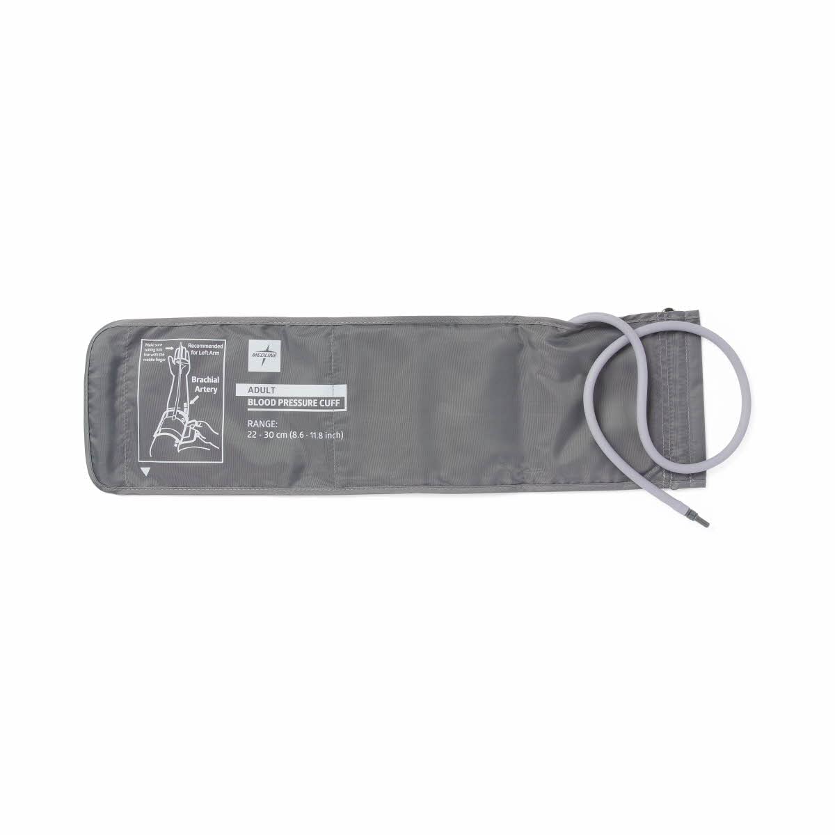 Medline Elite Adult Replacement Upper Arm Cuff for Digital Blood Pressure Monitor, Accurate and Comfortable, Fits Arms 22-30 cm