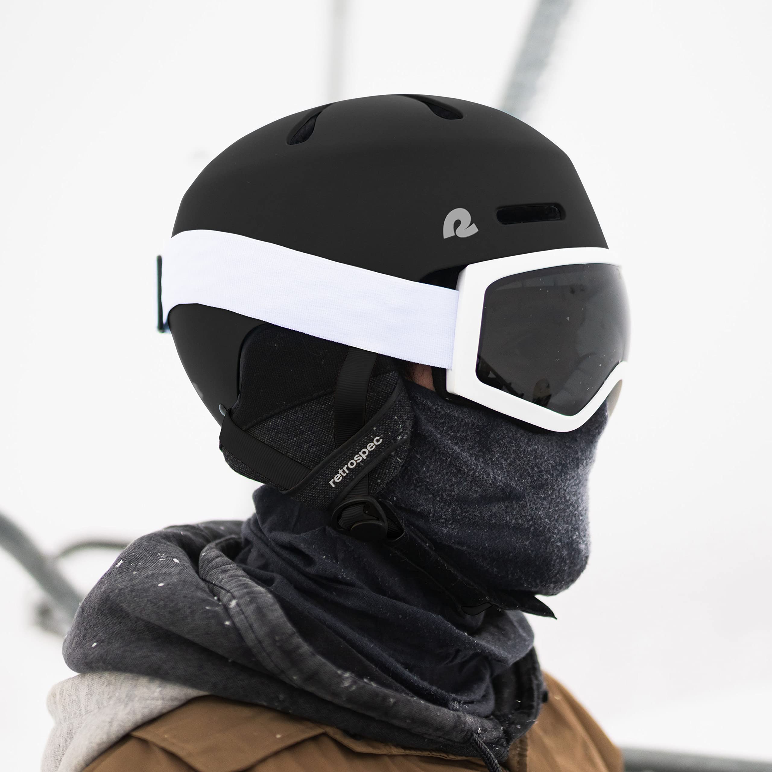 Retrospec Comstock Ski Helmet - Snowboard Helmet for Adults & Youth - Adjustable Fit Snow Helmet with Protective Shell and Breathable Vents for Men, Women, Boys & Girls