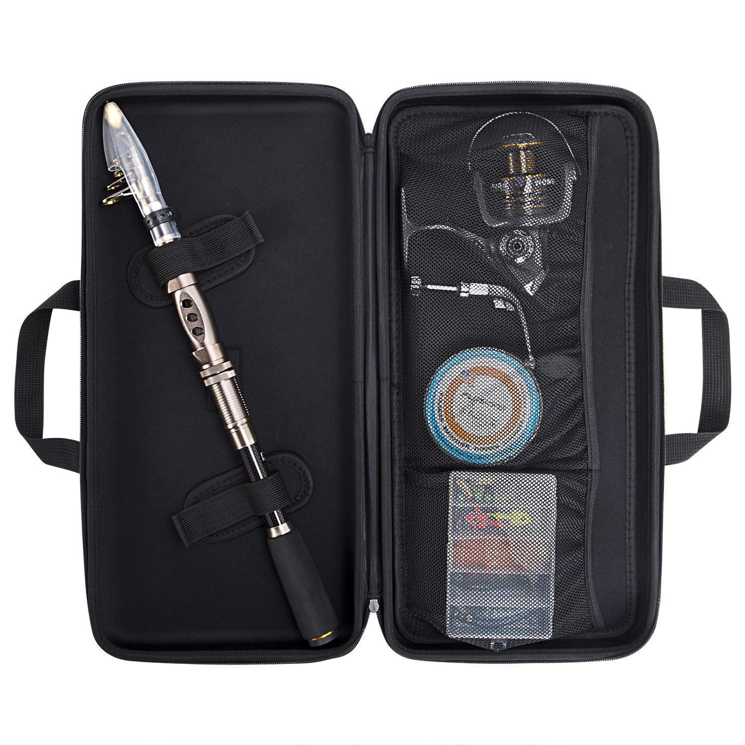 PLUSINNO Fishing Rod and Reel Combos, Fishing Net,Saltwater Freshwater Resistant Fishing Gear
