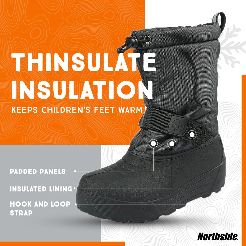 Northside girls Frosty Snow Boot, Purple/Mint, 4 Toddler US