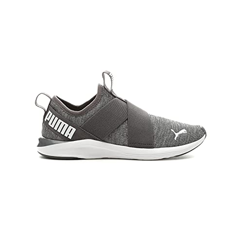 PUMA Women's Prowl Slip ON Knit WN's Cross Trainer, Castlerock White-Gray Violet, 11