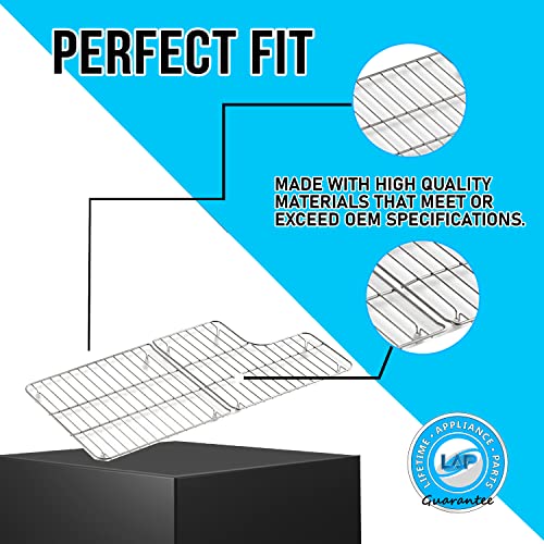 UPGRADED Lifetime Appliance K-6639-ST Bottom Basin Stainless Steel Racks Compatible with Kohler Whitehaven Sink