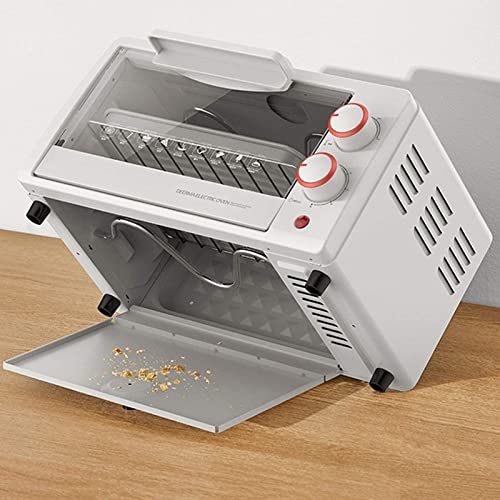 Multifunctional Countertop Flow Toaster Oven, Household Large Capacity 10L Double Layer Baking Electric Oven, Automatic Mini Electric Fryer