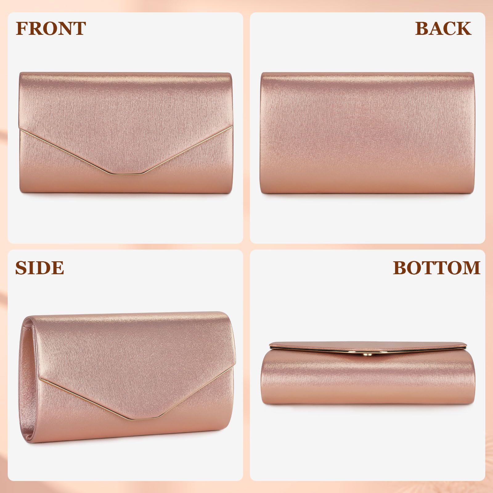 Pinprin Women Evening Clutch Bag Banquet Round Handbag with Top-handle Stylish Wedding Party Wallet Purse (B-Silver)