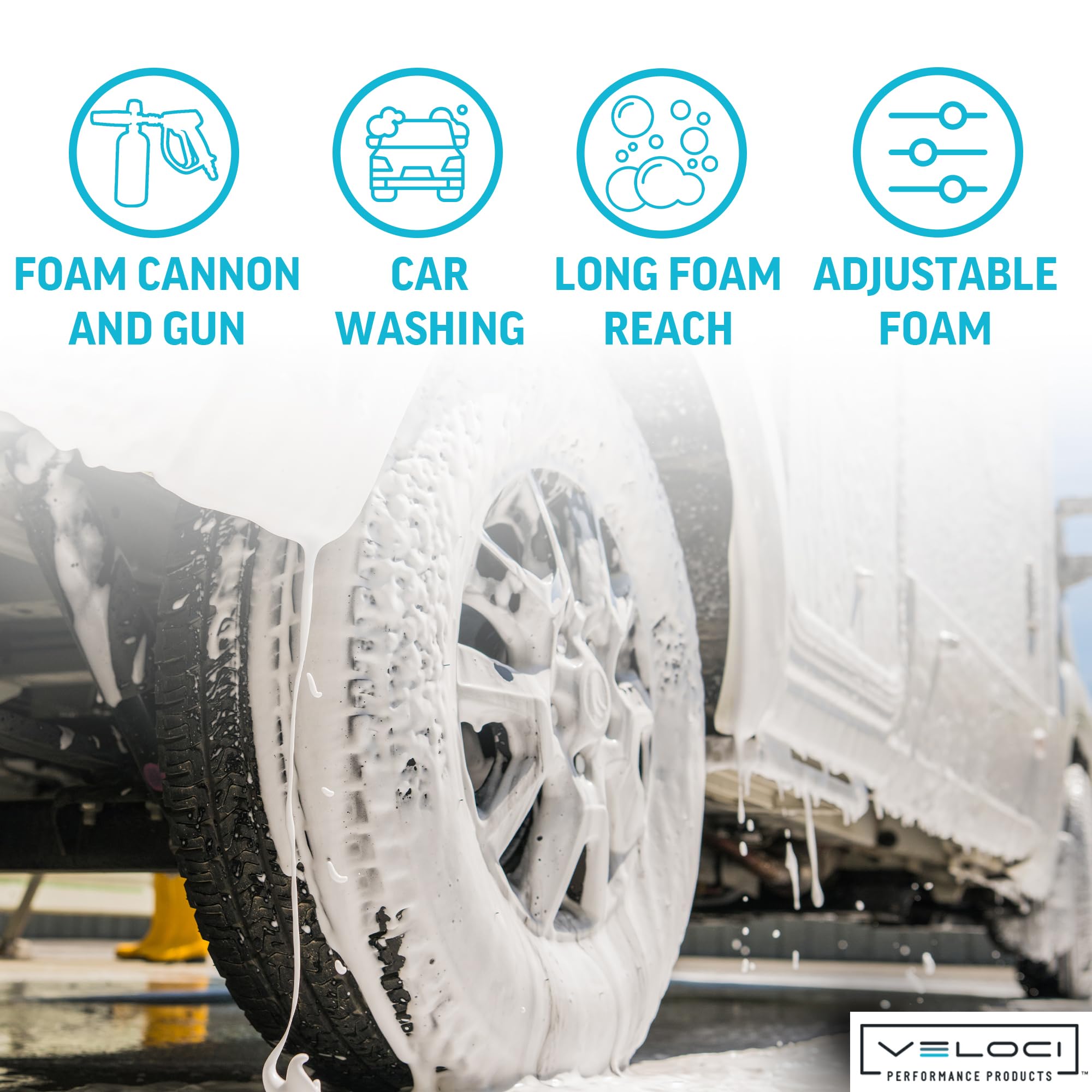 MTM Hydro Wide Mouth PF22 Foam Cannon and SGS28 Trigger Gun Kit for Pressure Washer