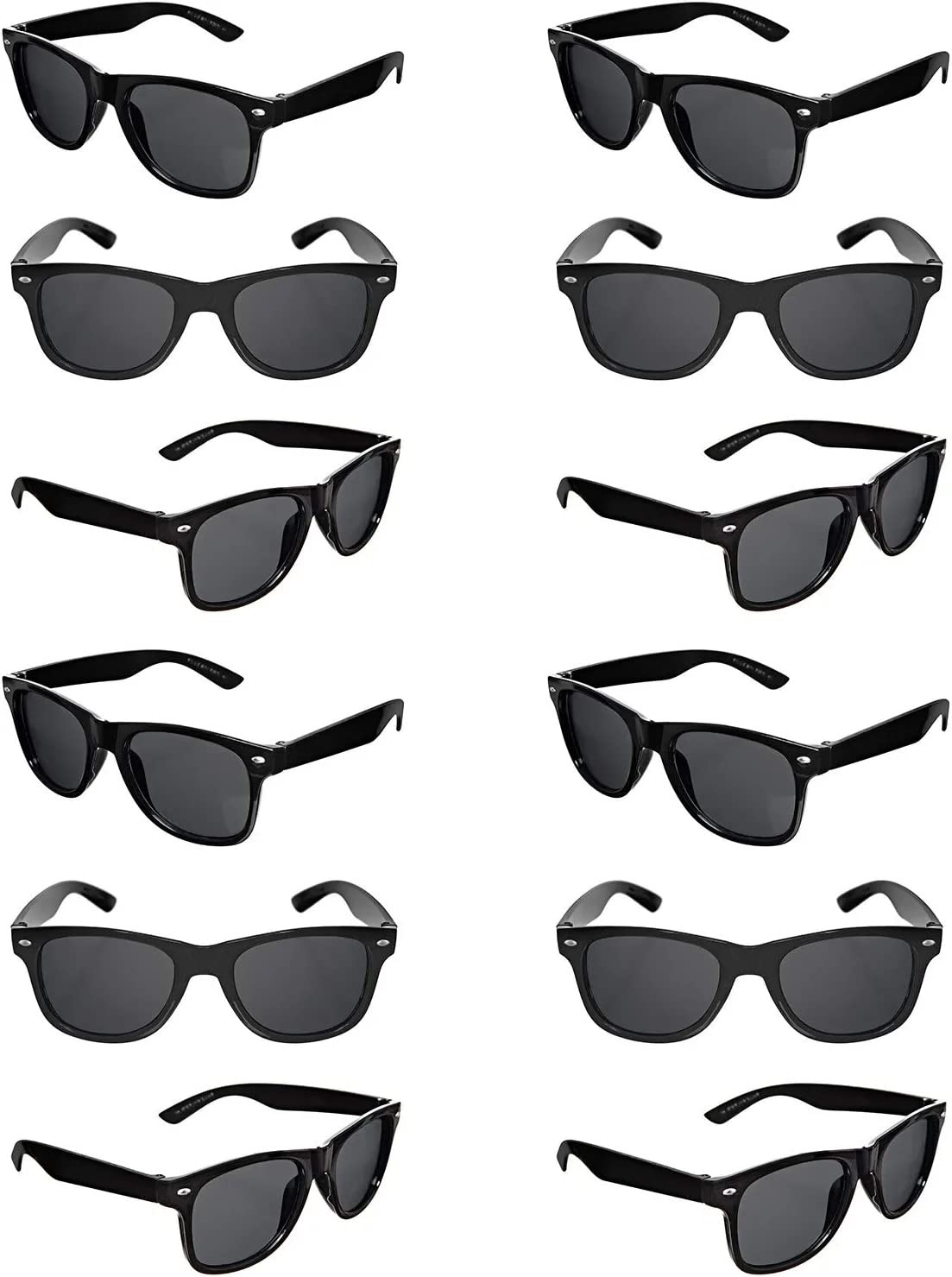 TheGag Black Sunglasses Bulk 60 Pack Party Favor Men Women Kids-Weddings Graduations