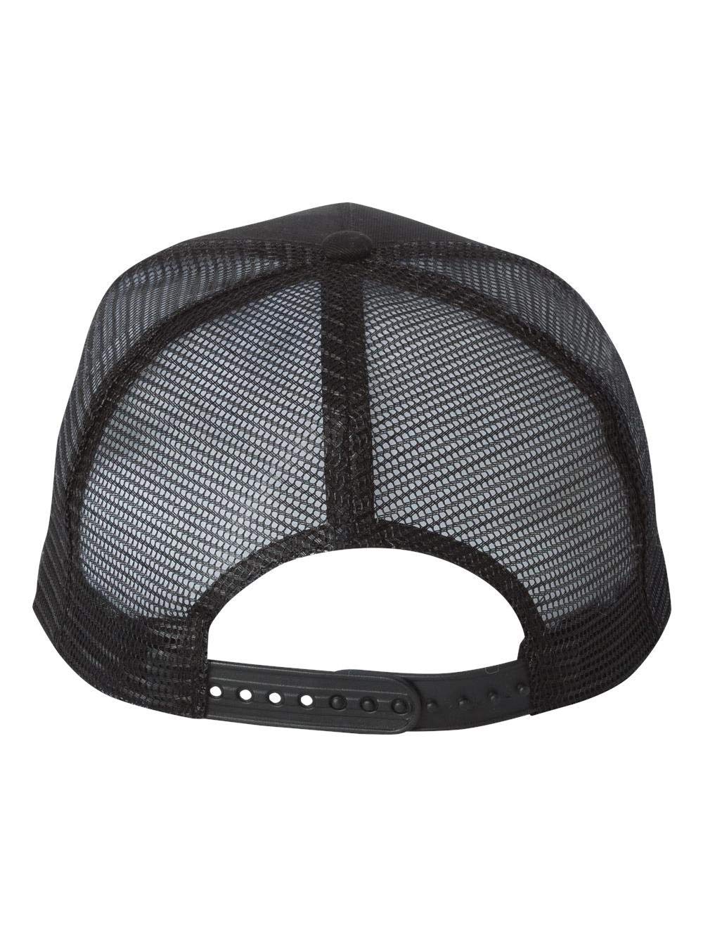 Mega Cap Five-Panel PET Mesh Back Trucker One Size Black