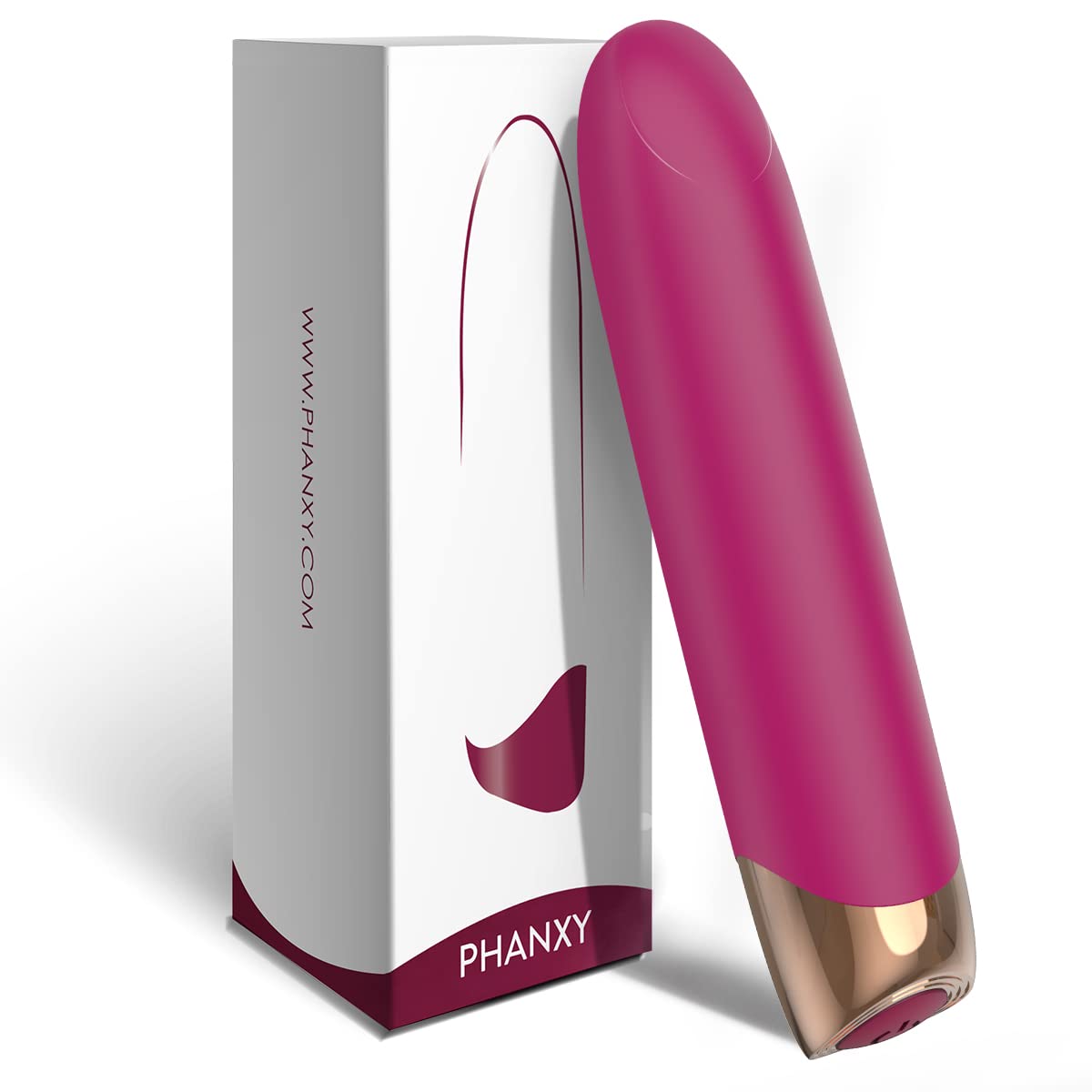 Mini Small Bullet Vibrator (Full Silicone) for Precise Stimulation, G Spot Dildo Vibrators Clitorals Stimulator with 7 Vibration, Rose Sex Toy Vibrator for Women Couple