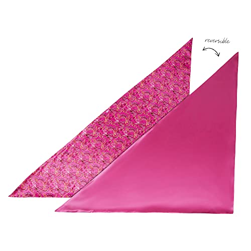 SLIP Silk X Alice + Olivia Reversible Pure Silk Hair Wrap - Spring Time - Maintains Hairstyle, Prevents Friction, Tangles and Curls - One Size Fits All