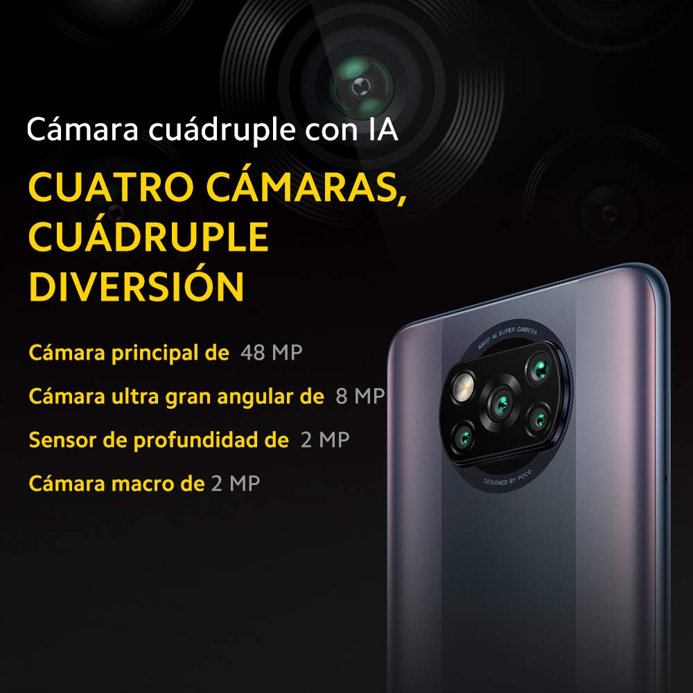 Poco X3 Pro | 128GB 6GB RAM | Factory Unlocked (GSM ONLY | Not Compatible with Verizon/Sprint/Boost) | International Version (Phantom Black)