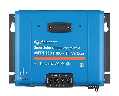 Victron Energy SmartSolar MPPT Tr VE. Can 150V 100 amp 12/24/36/48-Volt Solar Charge Controller (Bluetooth)