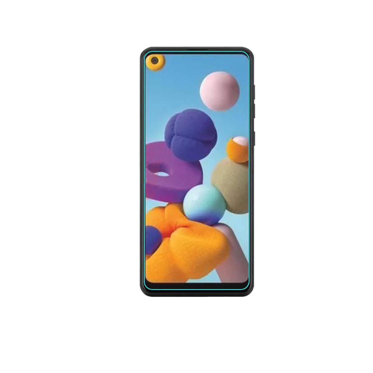 Mr.Shield [3-Pack] Designed For Samsung Galaxy A21 [Upgrade Maximum Cover Screen Version] [Tempered Glass] [Japan Glass with 9H Hardness] Screen Protector with Lifetime Replacement
