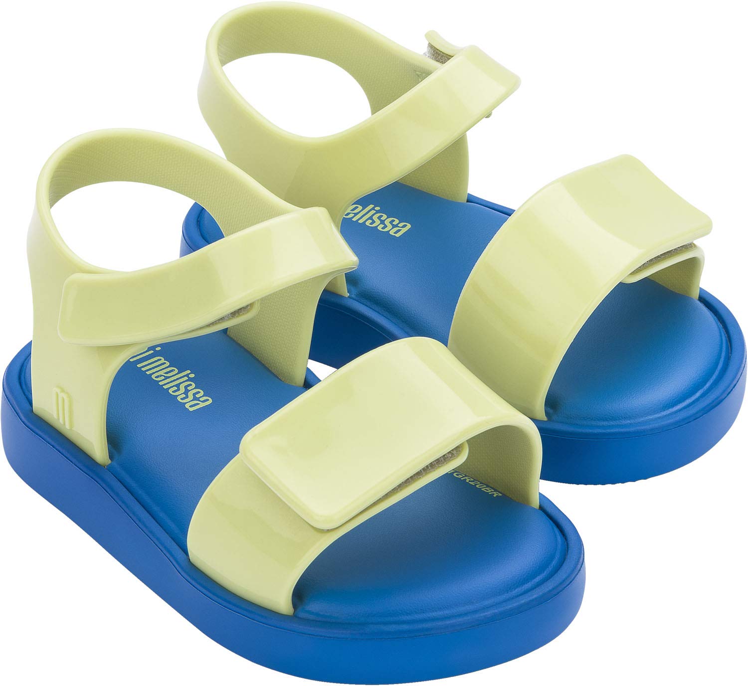 mini melissa Girl's Jump BB (Toddler/Little Kid) Blue/Yellow 9 Toddler M