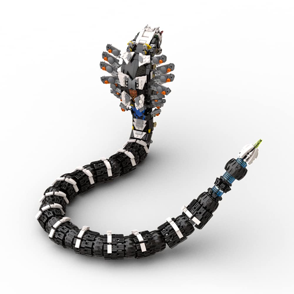 Slitherfang Monster Zero Game Figure Building Model Toy,Serpentine -Like Snake Beast Machine Building Set,Awesome Thunder Collcetible Model for Build and Display (1431 Pieces)