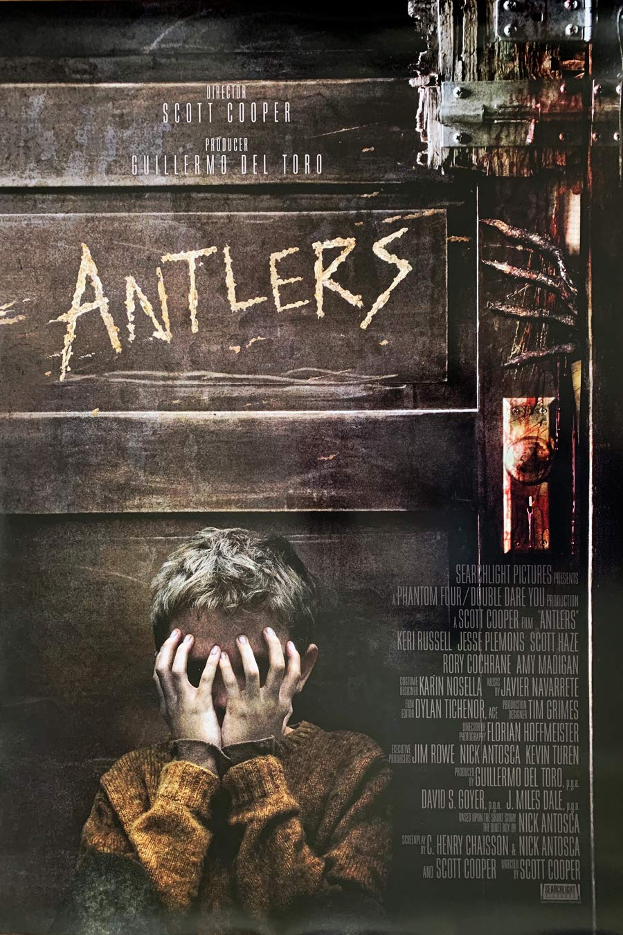 Movie Poster ANTLERS 2 Sided ORIGINAL INTL FINAL 27x40 GULLERMO DEL TORO