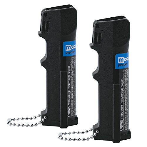 Maximum Protection Bundle: Mace Brand 10% Police Model Triple Action Pepper Sprays - Lot of 2 Pieces as Shown
