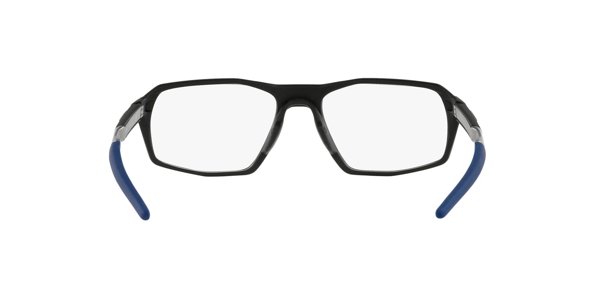 Oakley Men's Ox8170 Tensile Square Prescription Eyewear Frames, Satin Black on Blue/Demo Lens, 54 mm